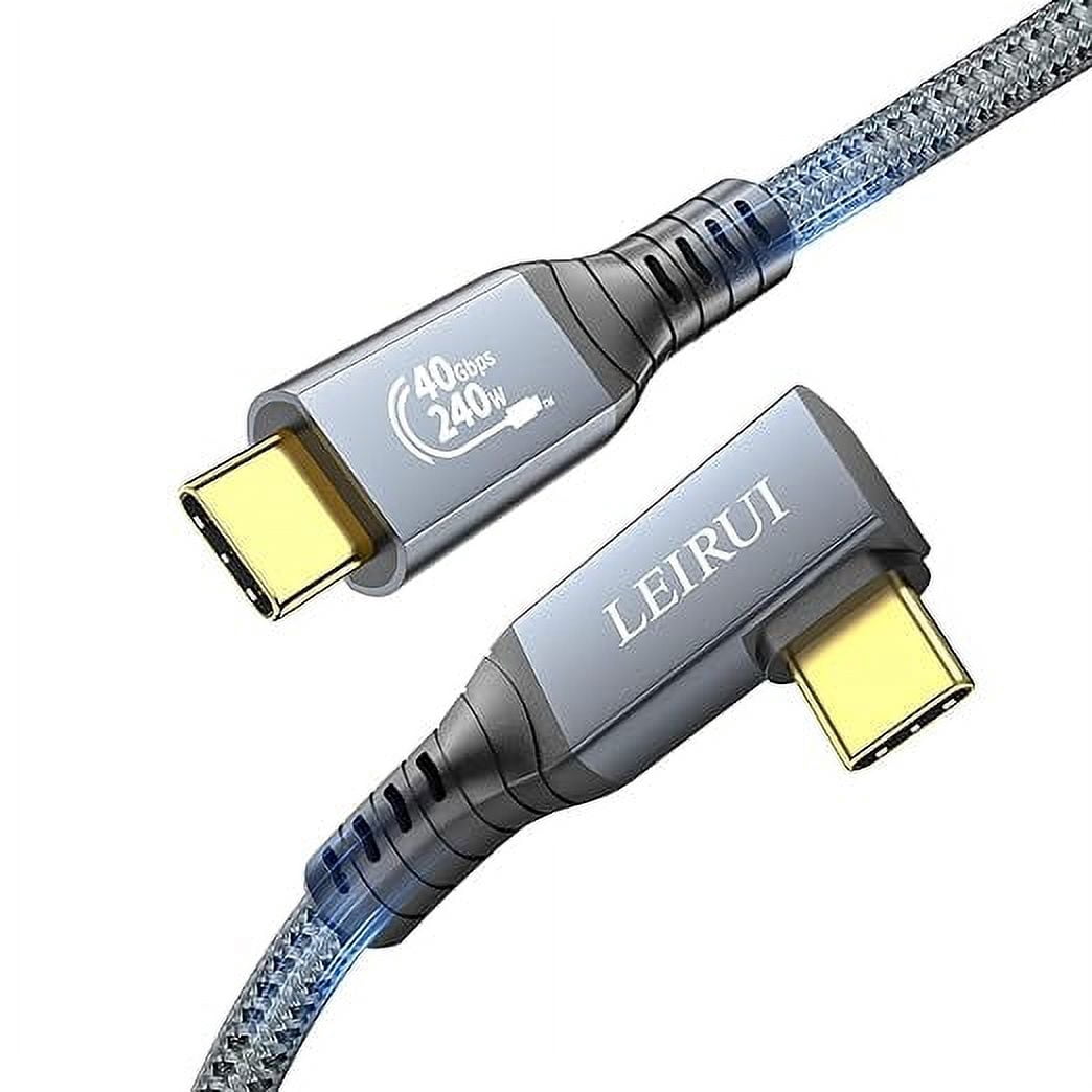 USB4 Cable for Thunderbolt 4 Cable Right Angle 40Gbps Data Transfer 8K ...