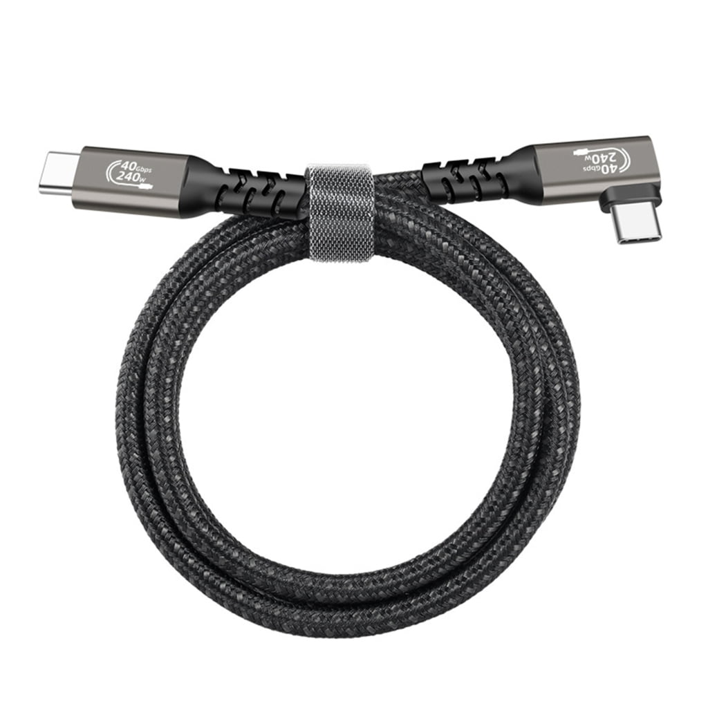USB4 Data Cable Right Angle 240W Charging for 8K Display And Quick File ...