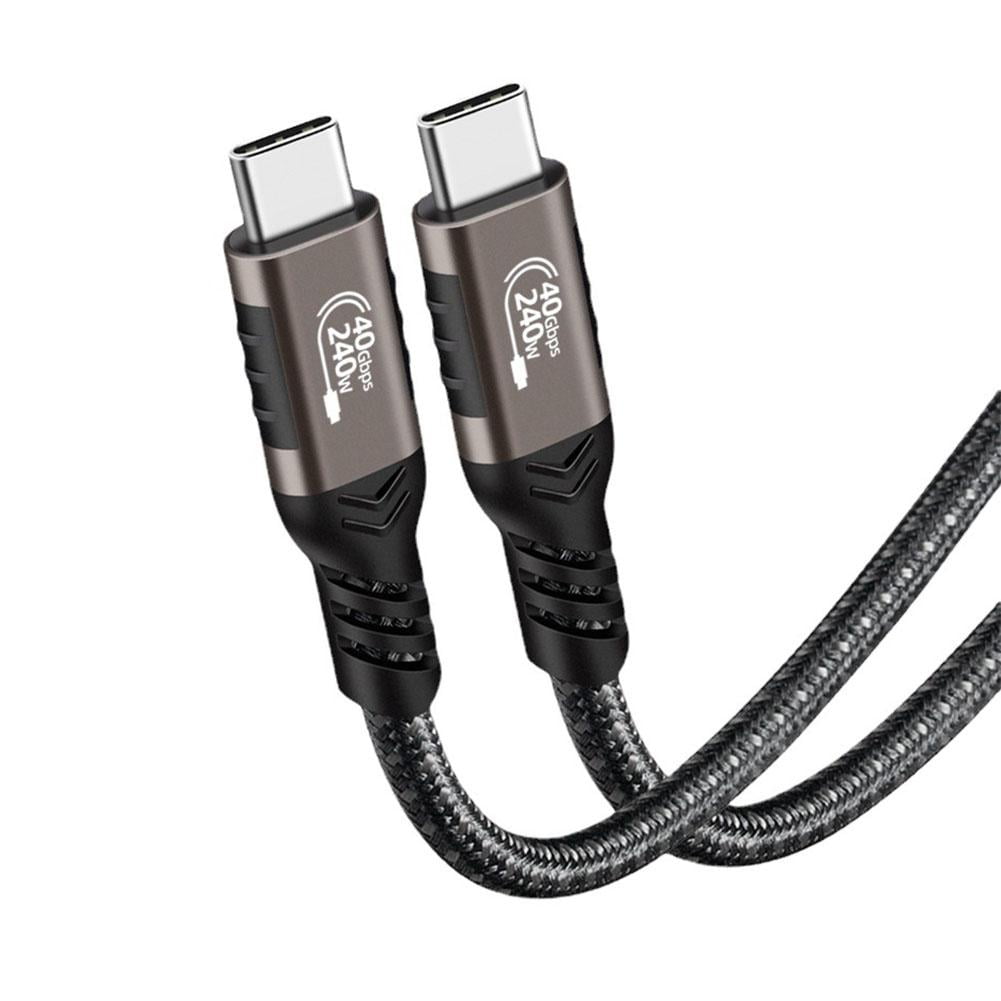 USB4 Thunderbolt 4 Full Feature Type C Cable 240W Fast Charge 40Gbps 8K ...