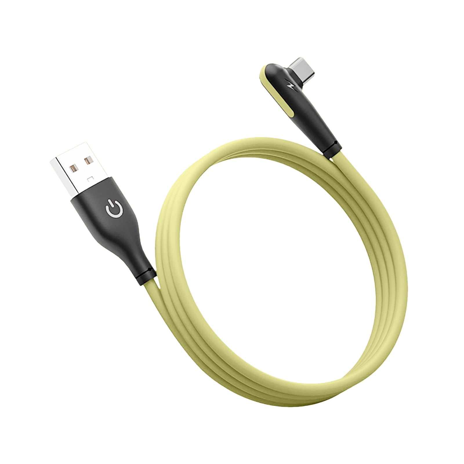 USBC Liquid Silicone Lshaped Data Cable 2.4A L Shaped Fast Charging ...
