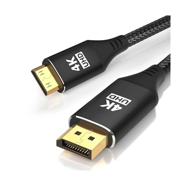 USBSO 4K DisplayPort to Mini HDMI Cable 6FT, DP to Mini HDMI Male Video ...
