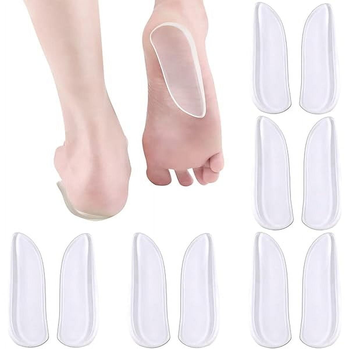 USBSO 5 Pairs Medial & Lateral Heel Wedge Silicone Insoles - Corrective ...