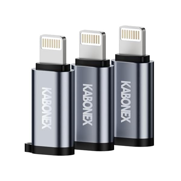 USBSO [Apple MFi Certified] USB C to Lightning Adapter | 36W PD Fast Charging | Compatible with ...