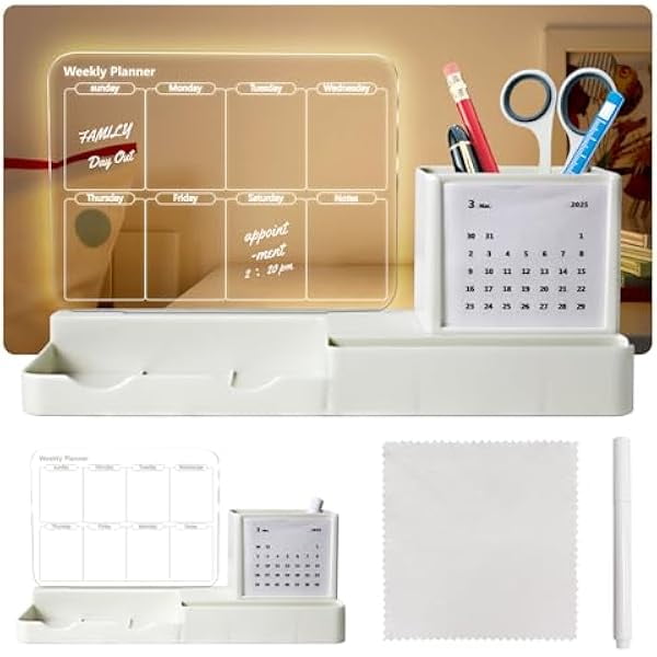 USBSO Desk Accessories Organizer, Multi-Functional Pencil Holder with ...