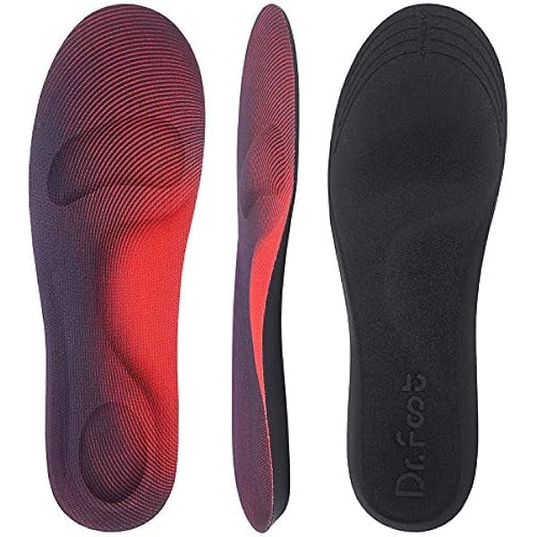 USBSO Dr. Foot's Arch Support Insoles, Relief from Plantar Fasciitis, Metatarsal and Heel Pain ...