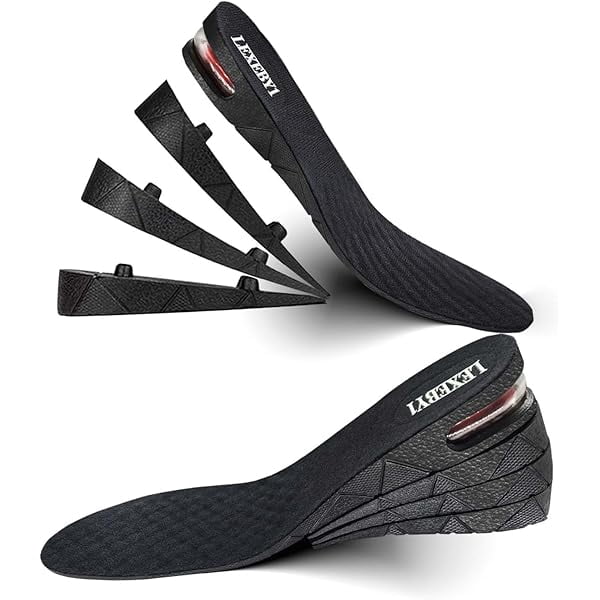 USBSO Height Increase Insole, 4-Layer Heel Shoe Lift with Air Cushion ...