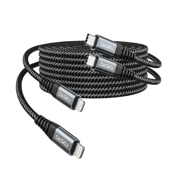 USBSO Long iPhone Fast Charger Cable, 2Pack 10FT USB C to Lightning Cable, [Apple MFi Certified ...