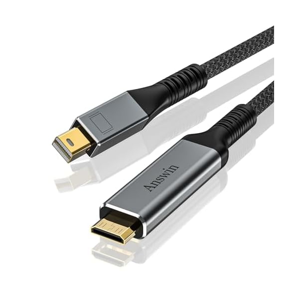 USBSO Mini Displayport to Mini HDMI Cable 4K Unidirectional 3Ft 2K@60Hz Thunderbolt 2 to Mi-ni ...
