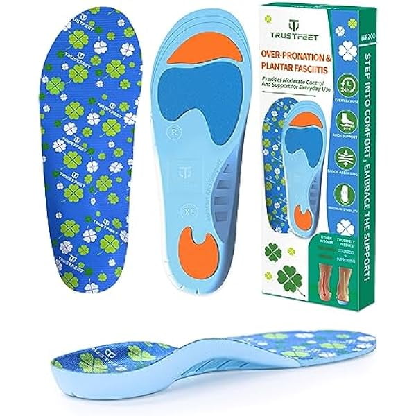 USBSO Over-Pronation Orthotic Insoles,Plantar Fasciitis Arch Support Inserts for Foot Pain ...