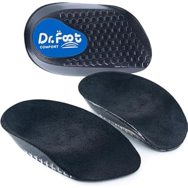 USBSO Plantar Fasciitis Relief Insoles, Gel Heel Cups for Heel Pain, Arch Support, Small ...