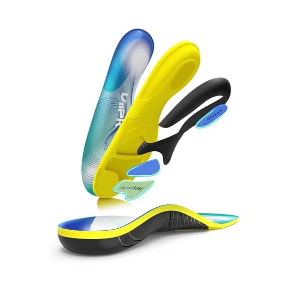 USBSO Upgraded Plantar Fasciitis Insoles, 240lbs Heavy Duty Work Boot ...