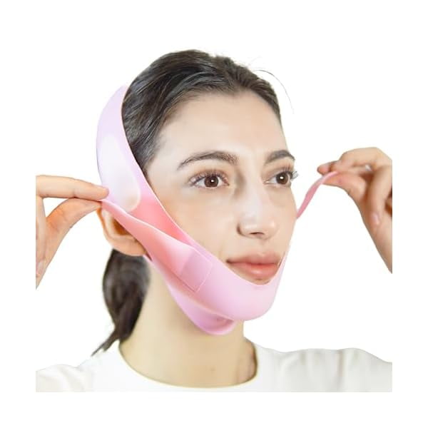USBSO V Line Lifting Mask Chin Strap for Sleeping, Face Lifting Strap ...