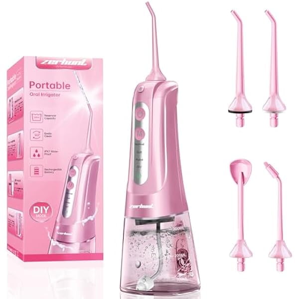 USBSO Water Dental Flosser Pick for Teeth: 4 Modes Cordless Portable ...