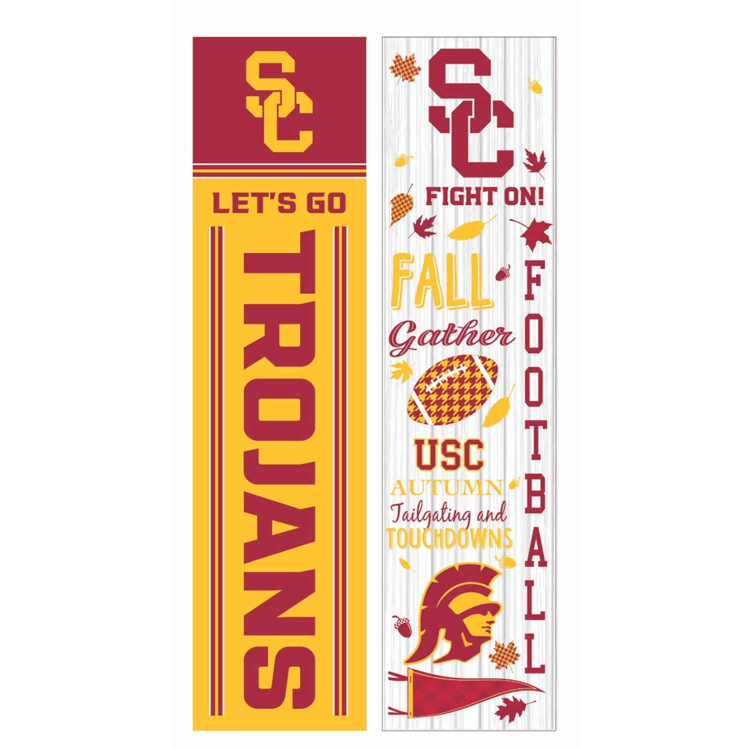 USC Trojans 47" Double Sided Fall Leaner Fan Sign - Walmart.com