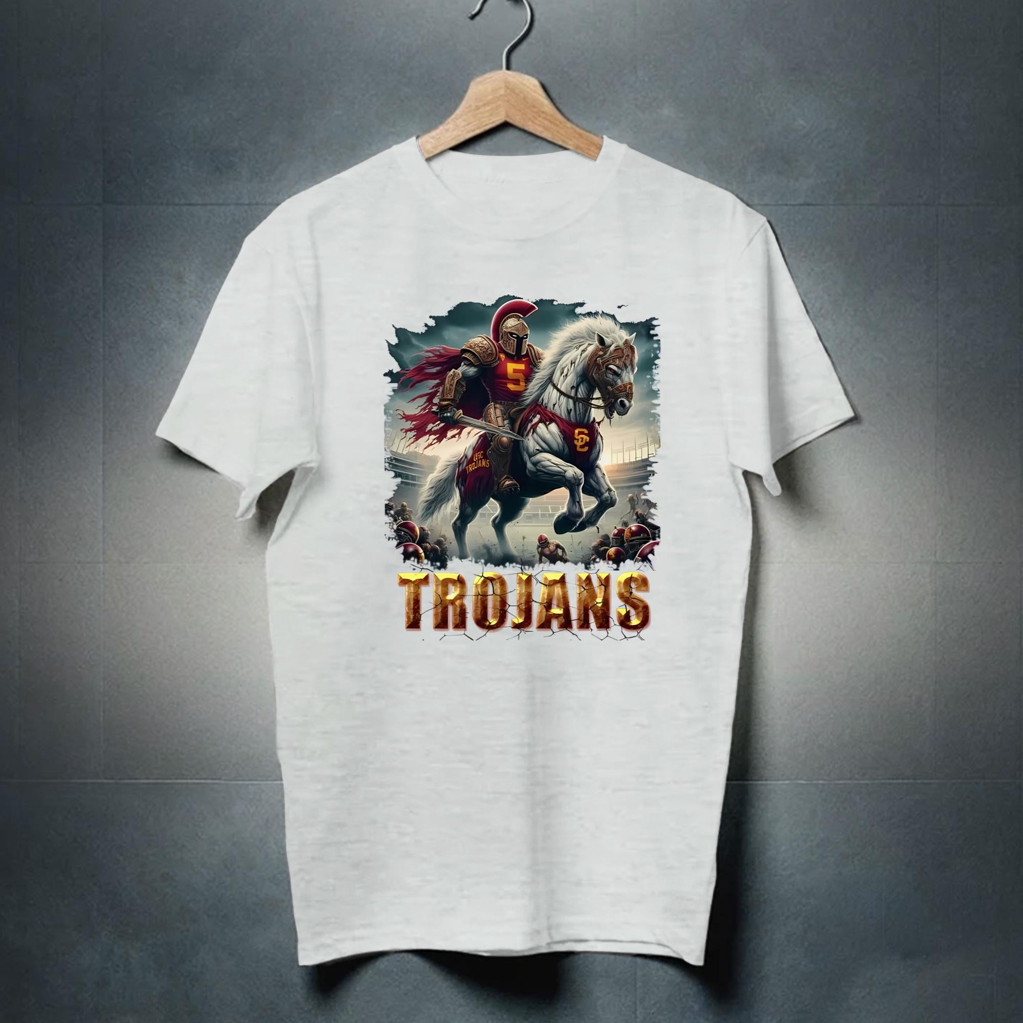USC Trojans Horror Mashup T-Shirt - Terrifying Trojan Spirit-TH35212 ...