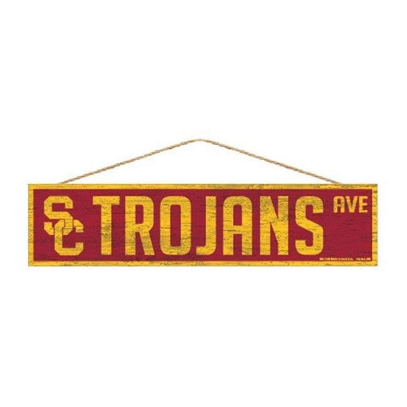 USC Trojans Sign 4x17 Wood Avenue Design - Walmart.com