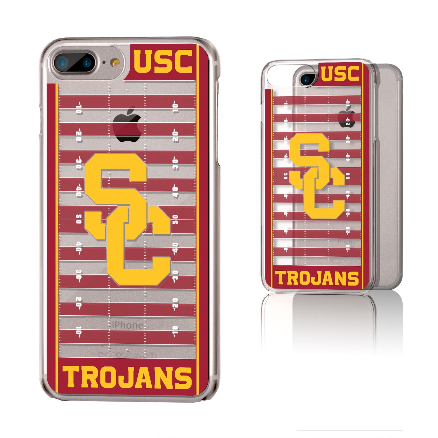 USC Trojans iPhone Clear Football Field Design Case - Walmart.com