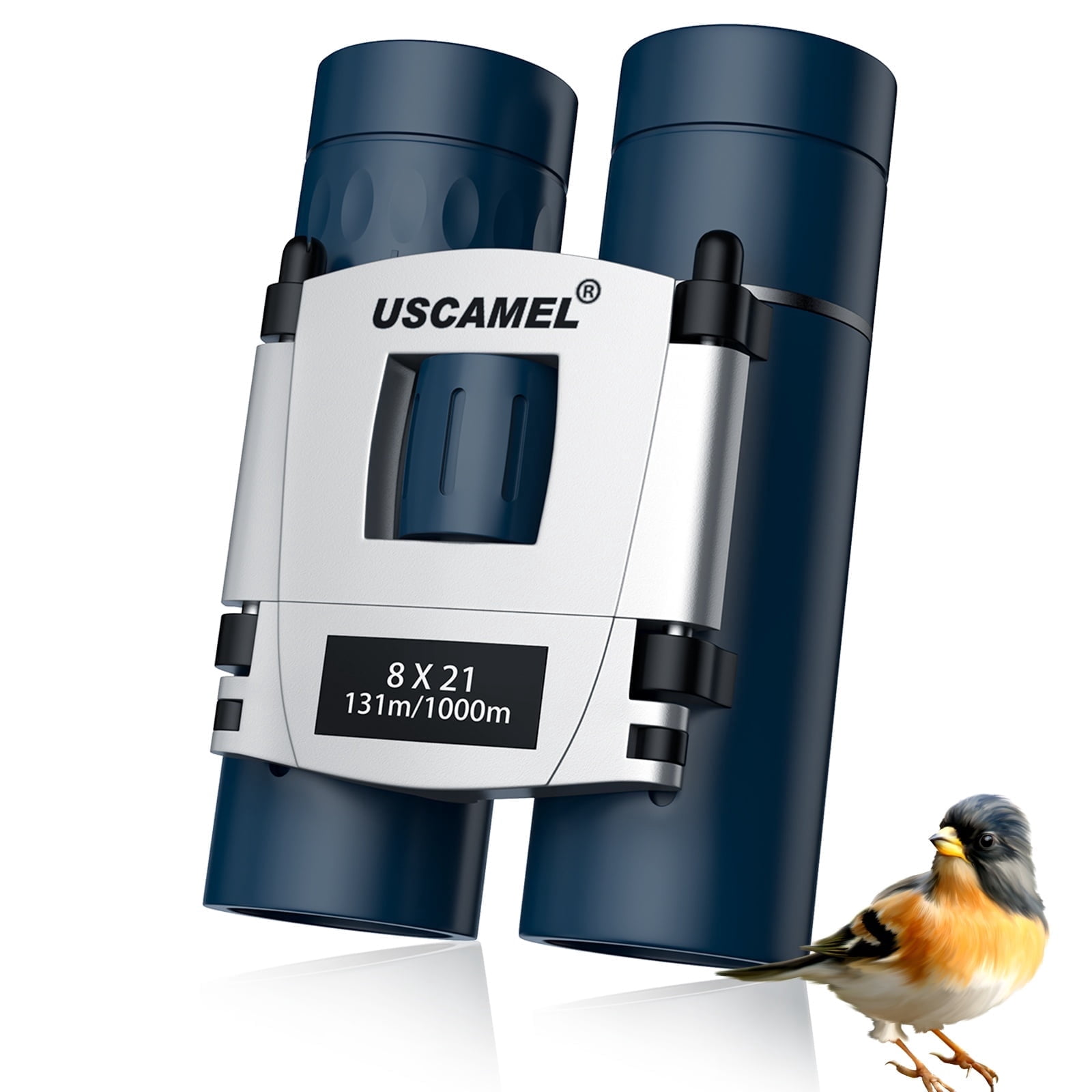 USCAMEL 8x21 Binoculars for Kids Adults, Foldable Compact Binoculars ...