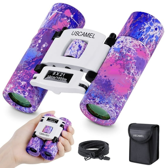 USCAMEL 8x21 Binoculars for Adults Kids, Portable Mini Binoculars for ...