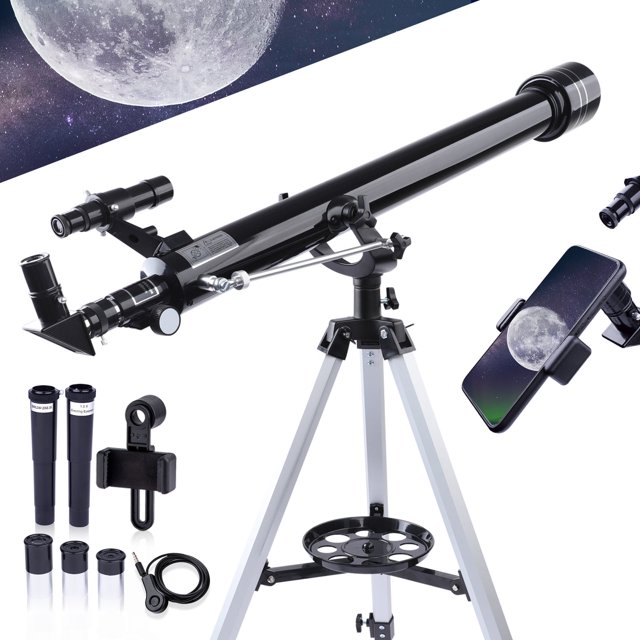 USCAMEL 900mm Astronomy Telescope, 45X-675X, 60mm Aperture, 3X Barlow ...