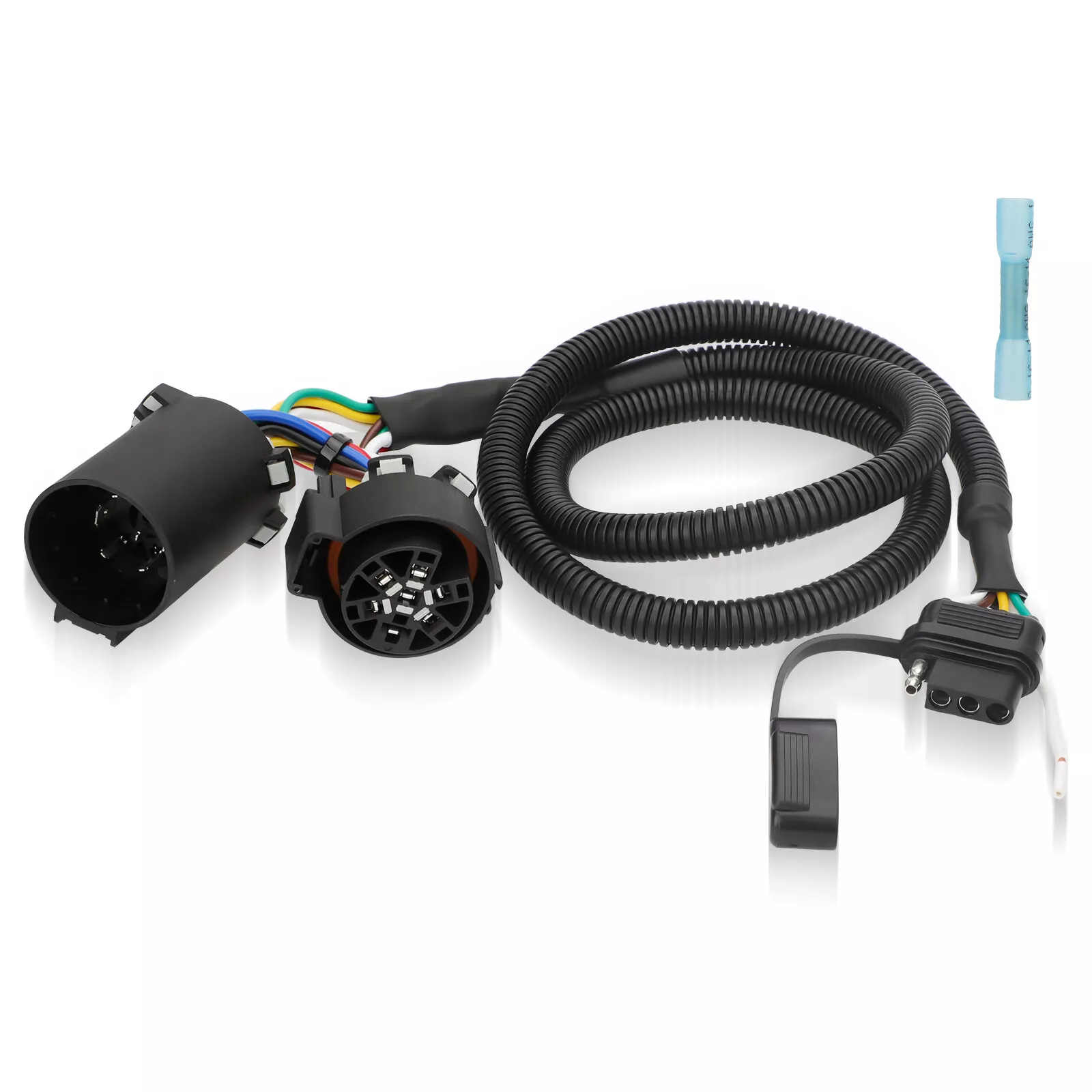 USCAR 7 Pin to 4 Pin Trailer Extension Wiring Harness Adapter with ...