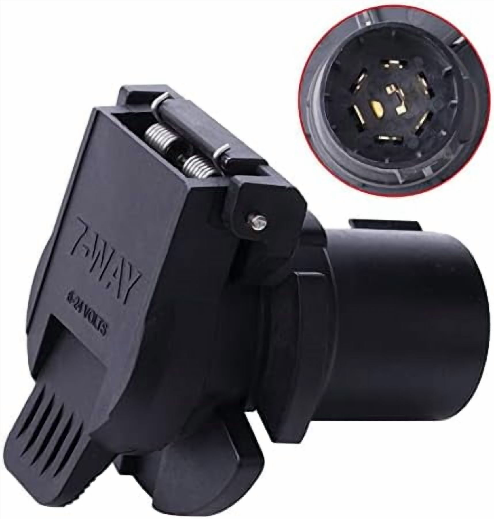 USCAR to RV 7 Way Trailer Plug Adapter, Twist Lock 7 Way Plug ...