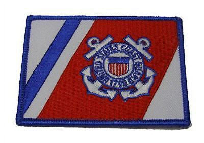 USCG COAST GUARD 1790 RACING STRIPE FLAG PATCH SEMPER PARATUS COASTIE ...