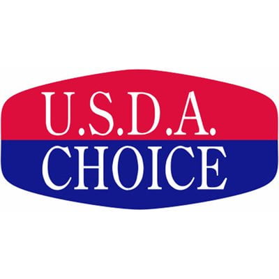 USDA Choice Red/Blue Food Store Labels 1.25" x .625" 1000 each per roll ...