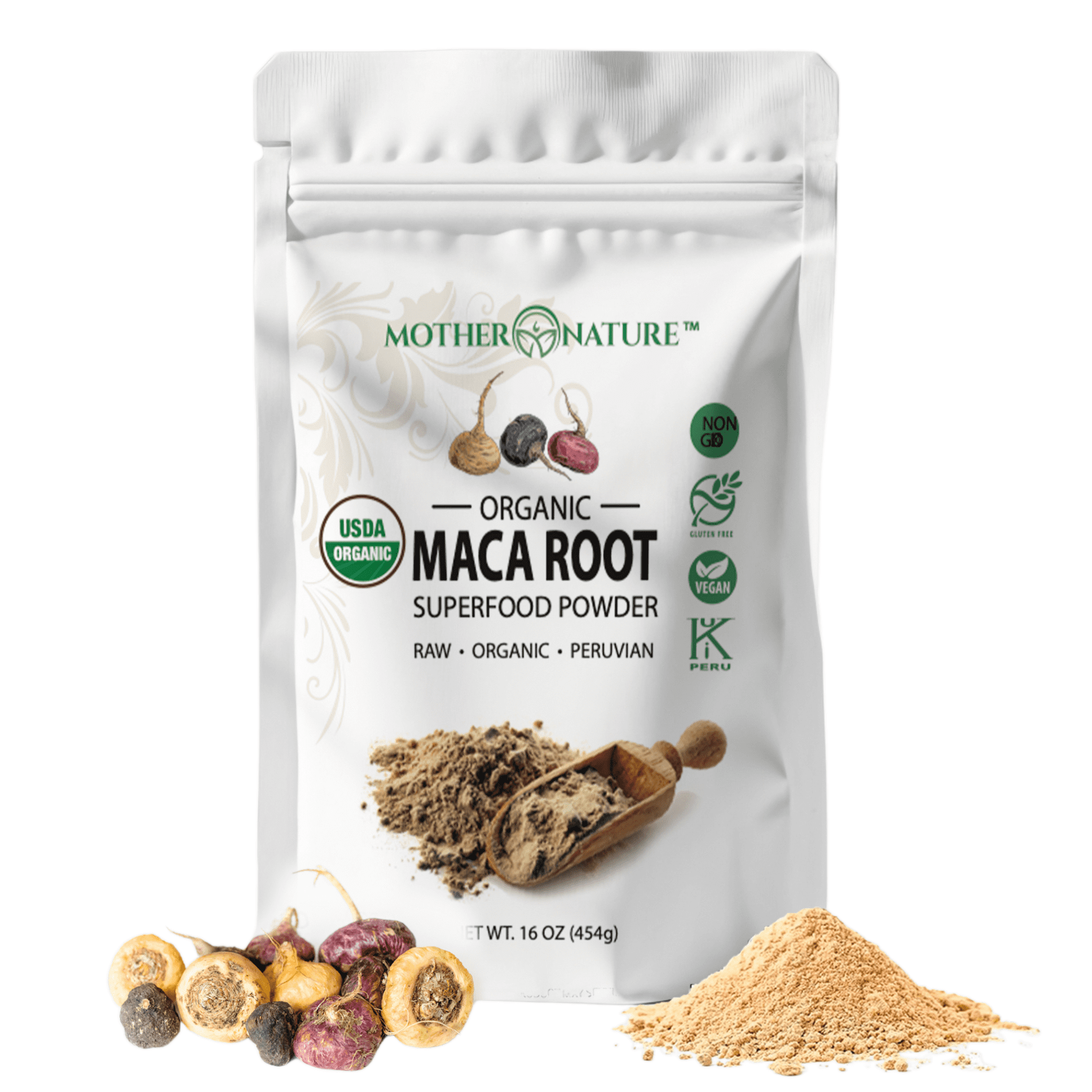 USDA Organic Maca Root Powder - 16oz | Natural Energy Boost, Supports ...
