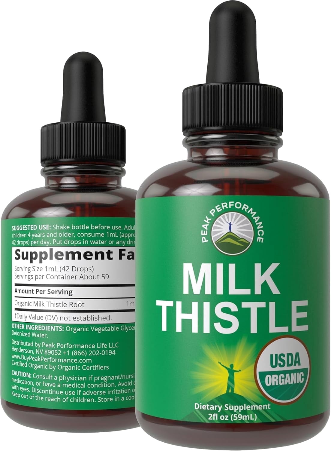 USDA Organic Milk Thistle Extract Vegan Liquid Drops. Liver Detox ...