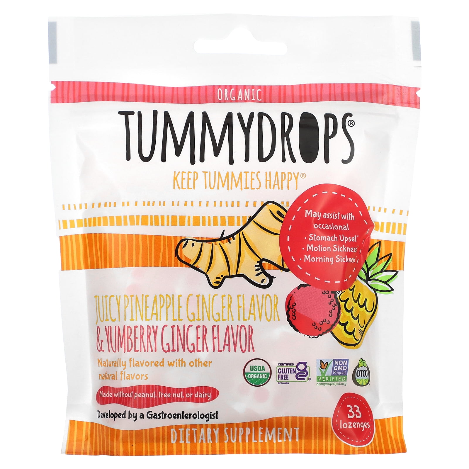 Tummydrops USDA Organic Ginger Variety Pack for Stomach & Nausea ...