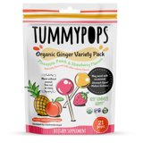 USDA Organic Ginger Tummypops Lollipops Variety Pack (Pineapple, Peach ...