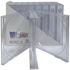 USDISC DVD Cases Standard 14mm Premium, Single 1 Disc, Super Clear ...