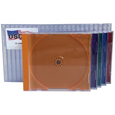 Compucessory, CCS55401, Slim CD/DVD Jewel Cases, 100, Black - Walmart.com