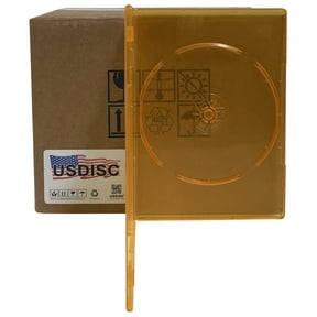 USDISC DVD Cases Chubby 22mm Economy, Sextuple 6 Disc, Clear, Pack Of ...
