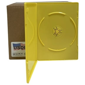 CheckOutStore 10 Standard Solid Yellow Color Single DVD Cases: Computer ...