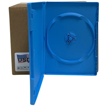 Maxtek 10.4 mm Standard Single Clear CD Jewel Case with Assembled Black ...