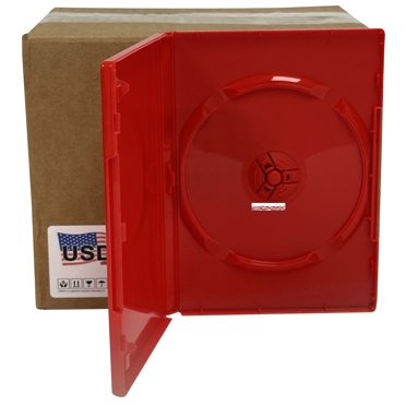 CheckOutStore 200 Standard Solid Yellow Color Single DVD Cases ...