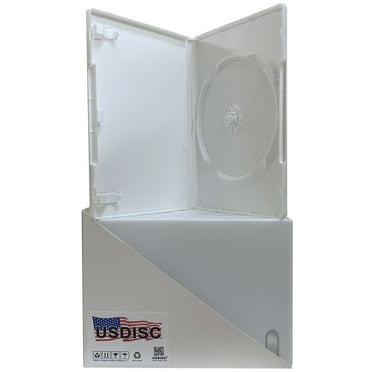 USDISC DVD Cases Slimline 7mm Premium, Single 1 Disc, Yellow, Pack Of ...