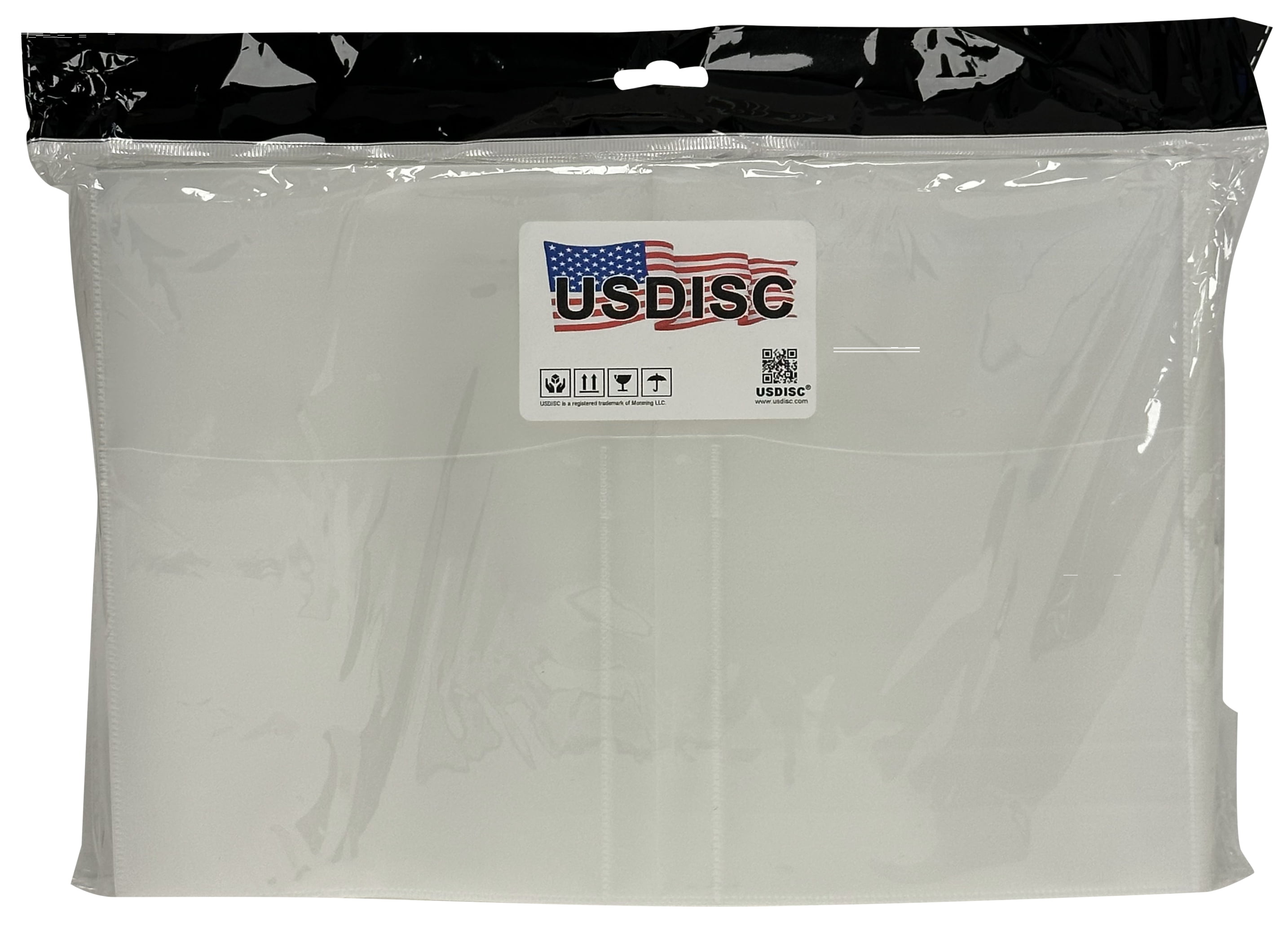USDISC Plastic Sleeves 4mil 11 x 7.5, Full DVD Insert, Double 2 Disc ...