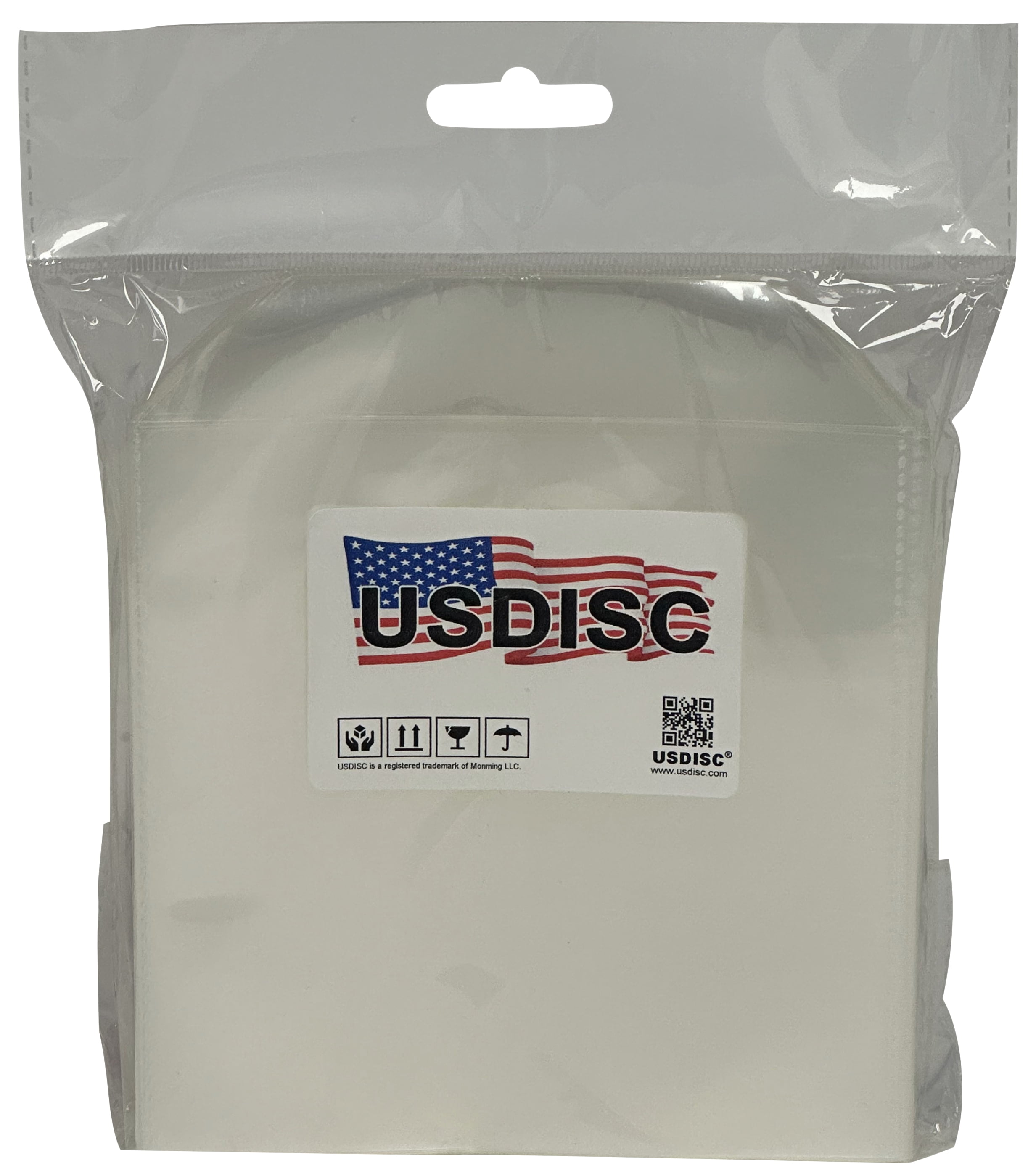 USDISC Plastic Sleeves 4mil 5.2 x 5.1, Stitches, Clear, Pack Of 200 ...