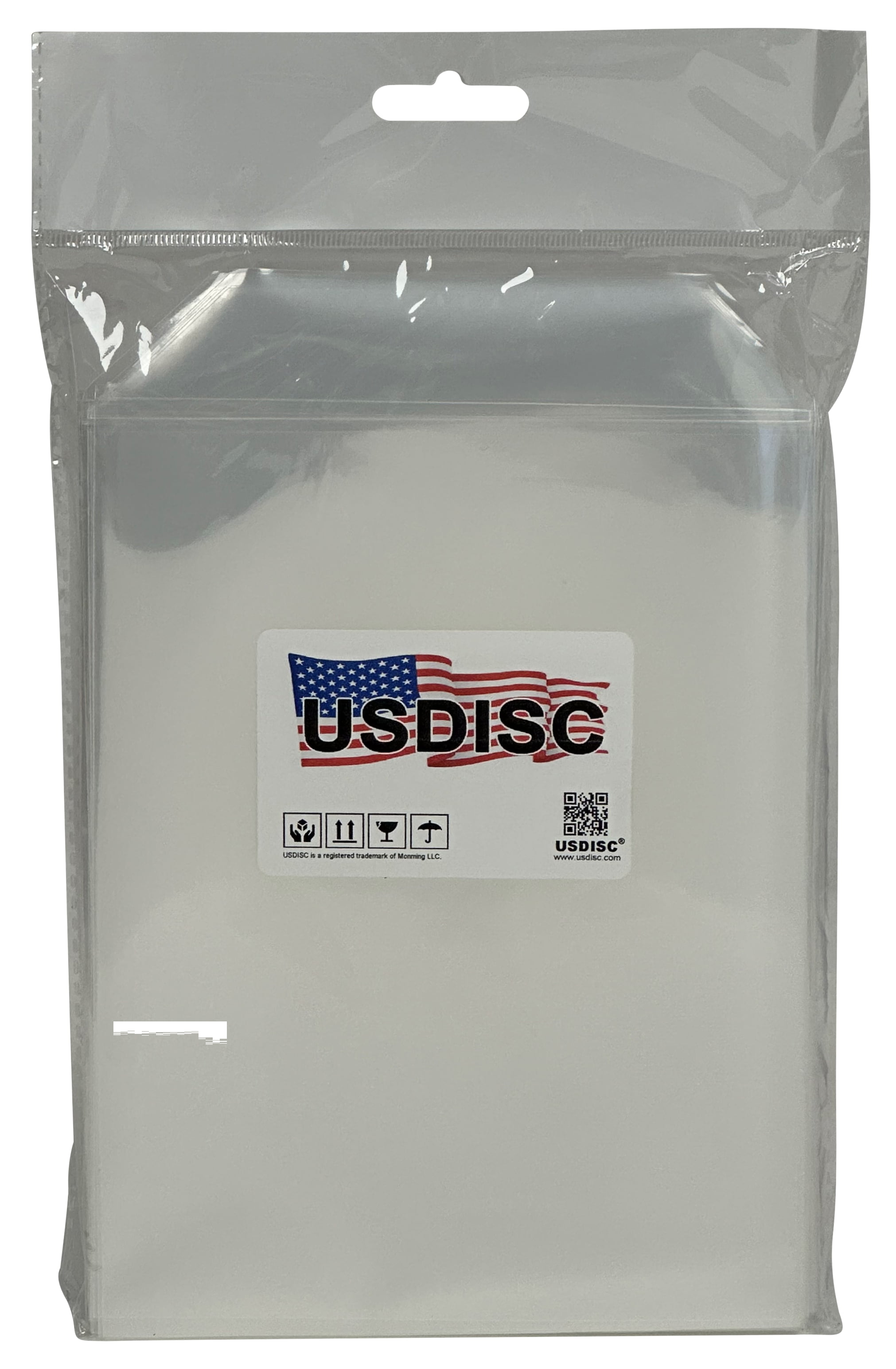 USDISC Plastic Sleeves 4mil 5.7 x 7.4, Fits DVD Insert No Stitches ...