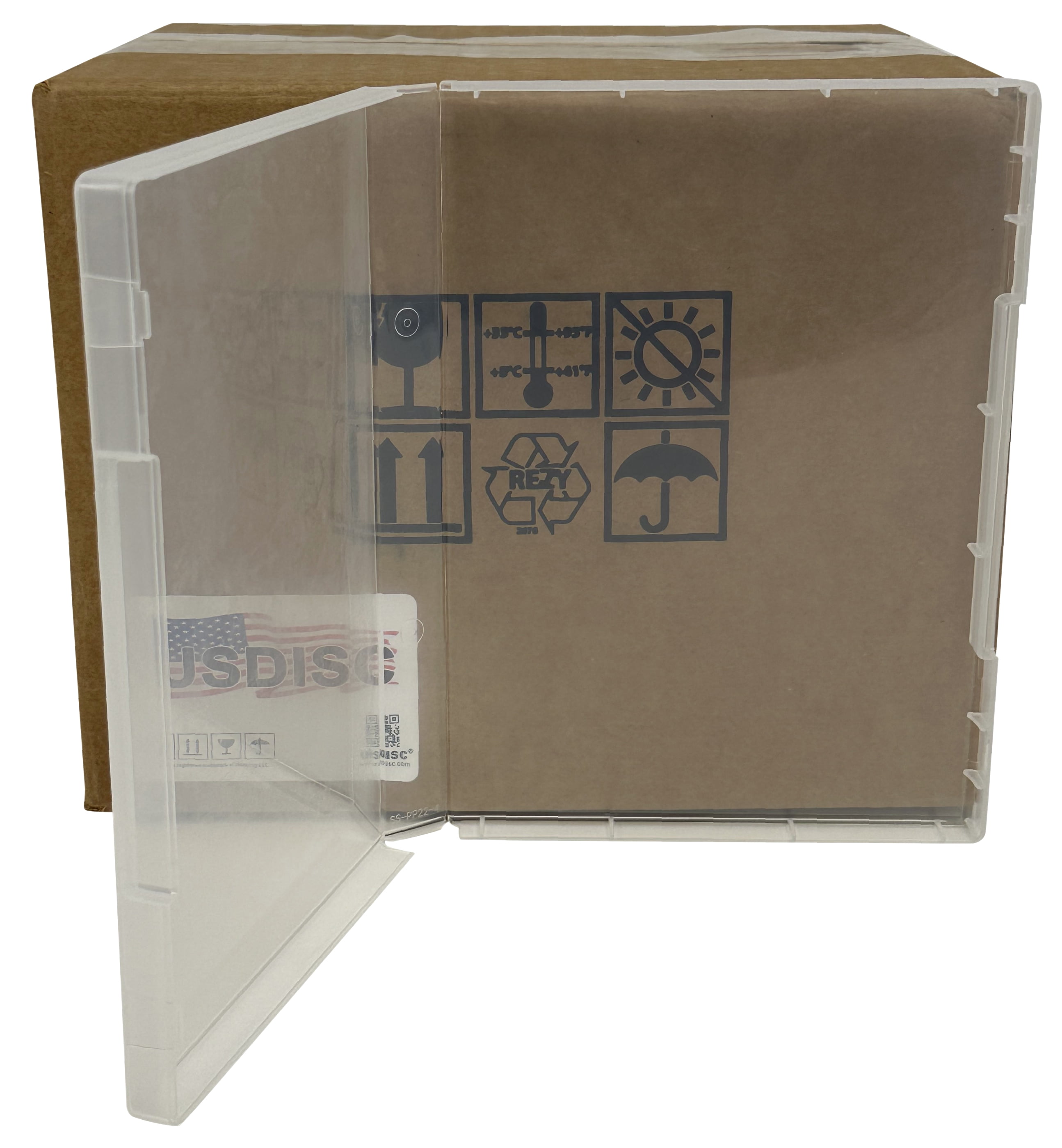 USDISC Storage Stamp Cases Chubby, Style 2, 21mm Clear Mount, Clear ...