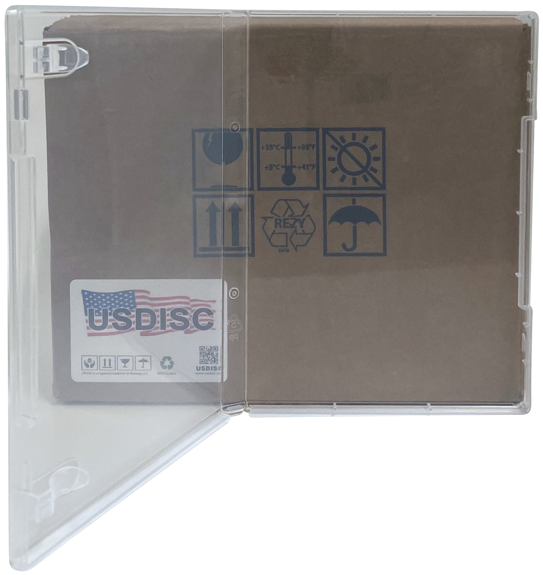 USDISC Storage Stamp Cases Standard, Style 1, 14mm Clear Mount, Clear ...