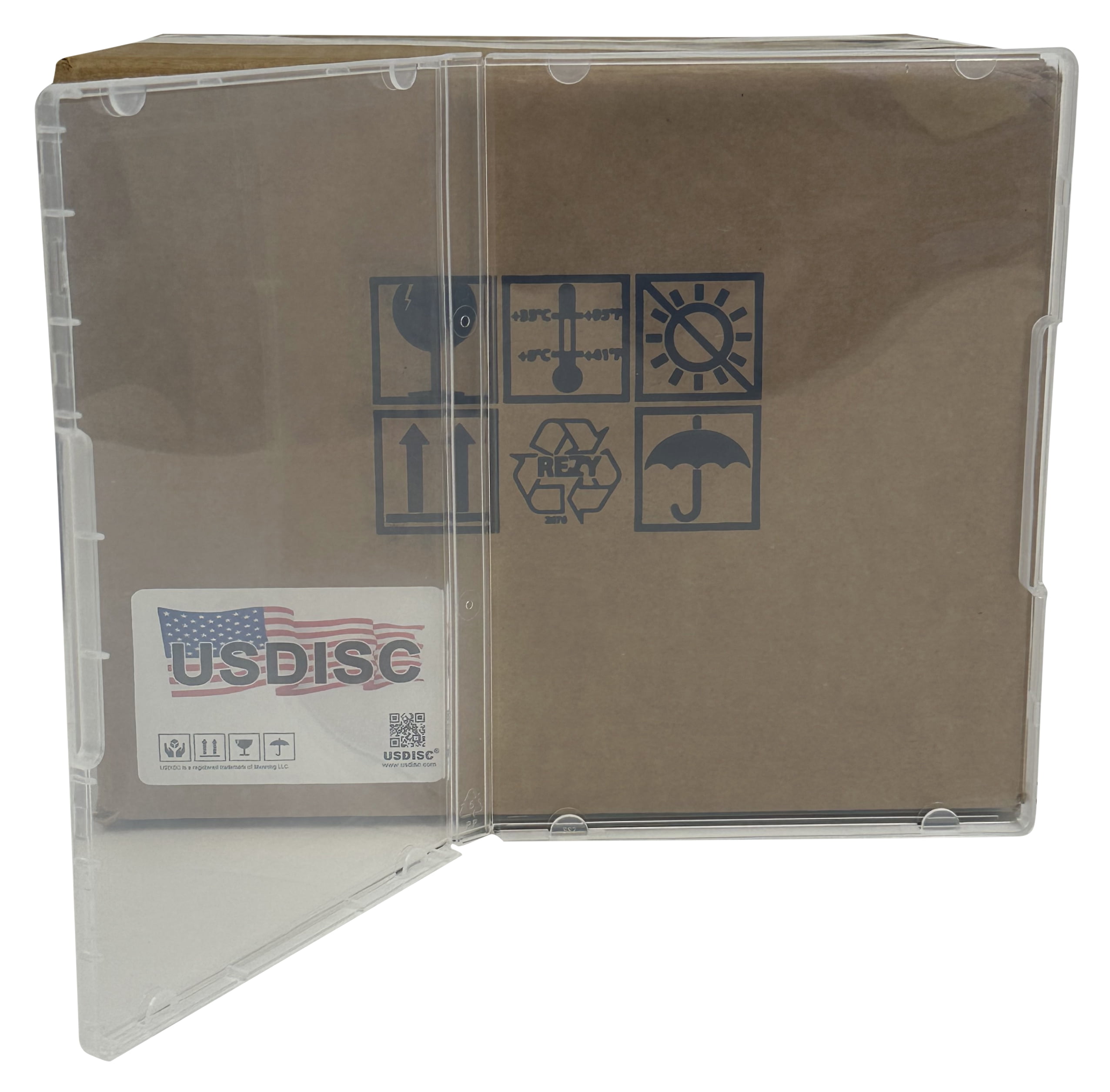 USDISC Storage Stamp Cases Standard, Style 3, 14mm Clear Mount, Clear ...