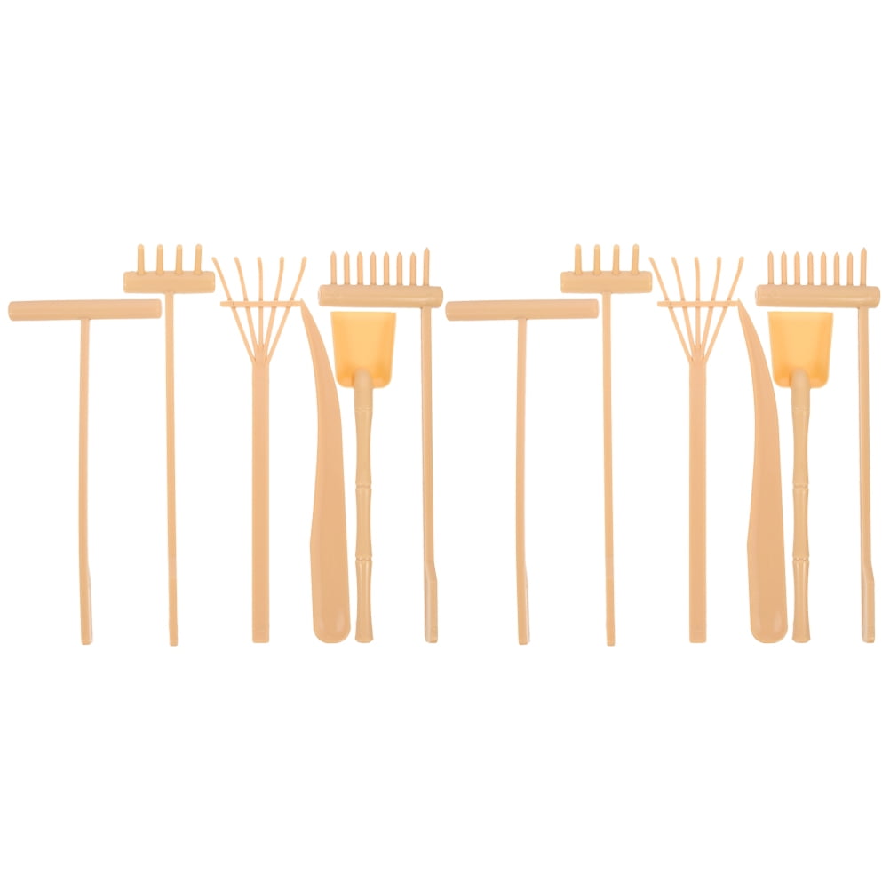 USEOSITY 2 Set of Garden Sandbox Rake Tools Desktop Sand Table Rake Kit ...
