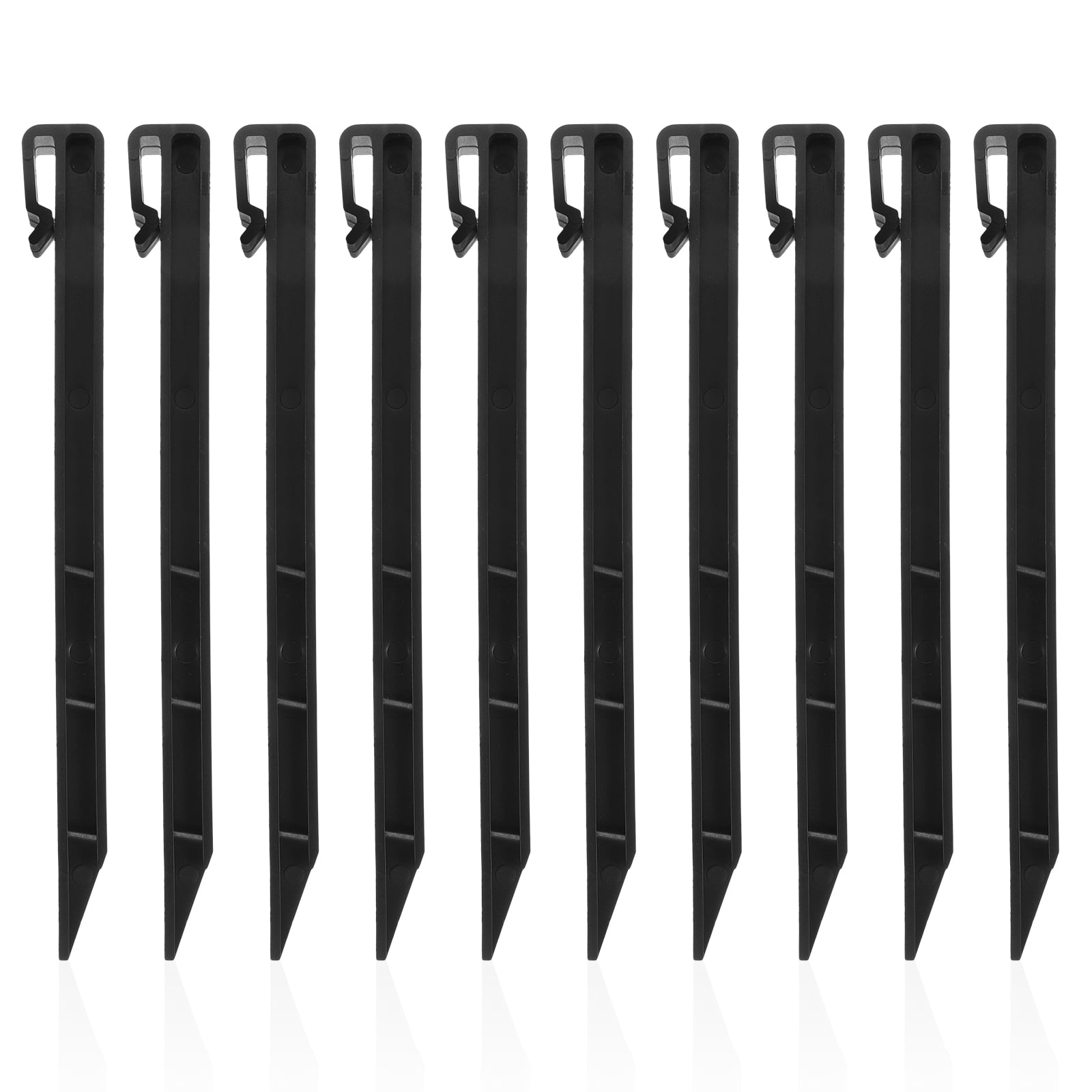 USEOSITY 20-Pack Plastic Garden Ground Stakes, Ground Spikes for ...