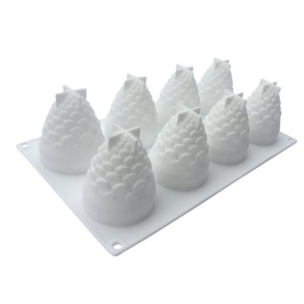 USEOSITY 3D Pine Cone Shape Molds Fondant Mold Pineapple Shaped Mold ...
