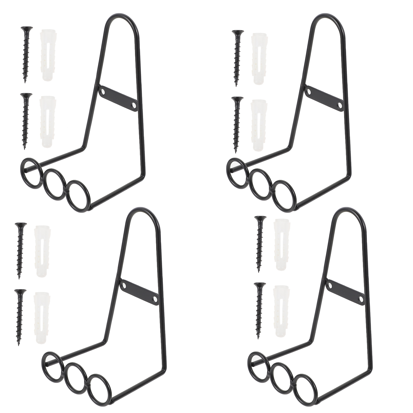 Hytrove Dish Display Rack Black Iron Home Use - Walmart.com