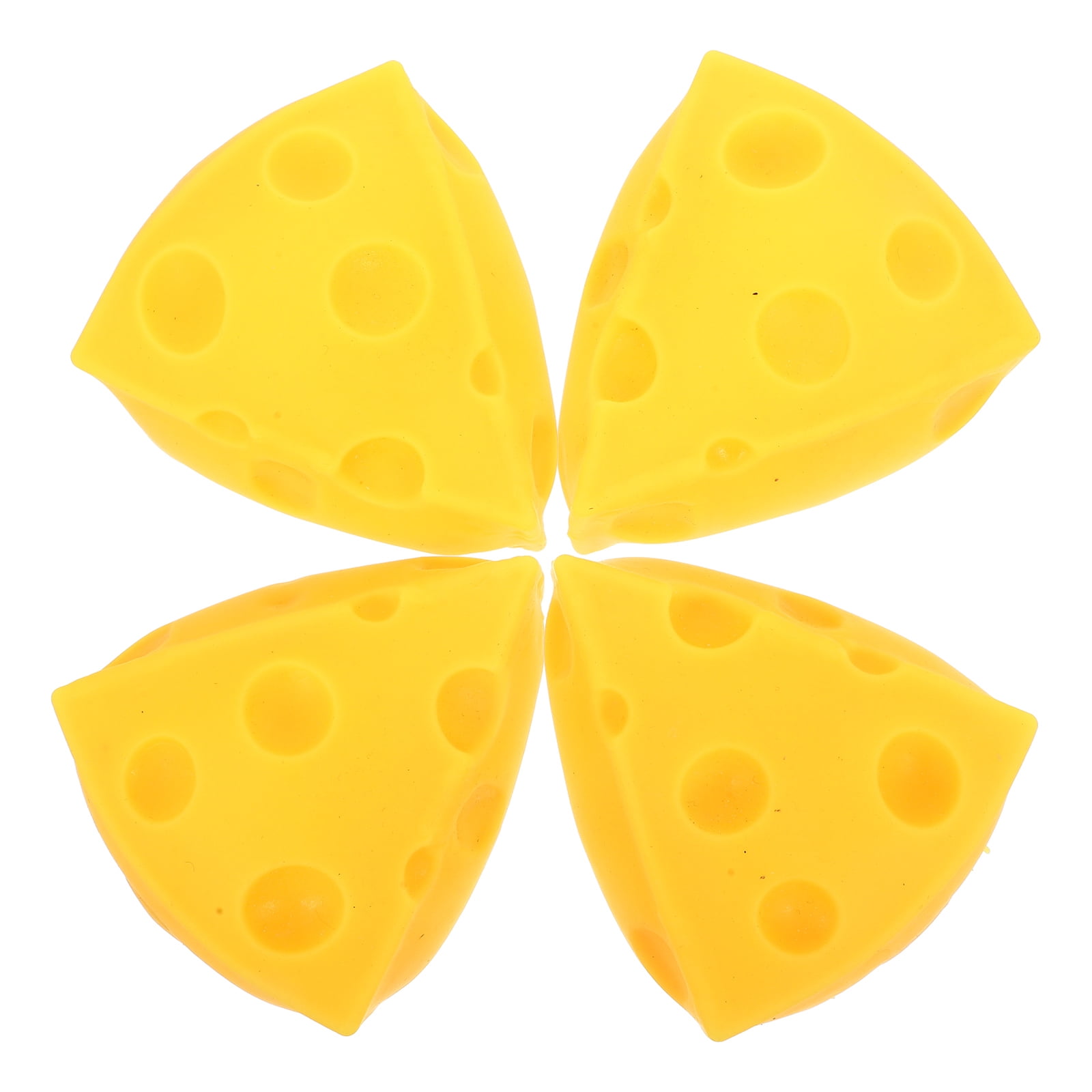 USEOSITY 4pcs Squeeze Toy Cheese Shape Adorable Stress Relief Toy Pinch ...